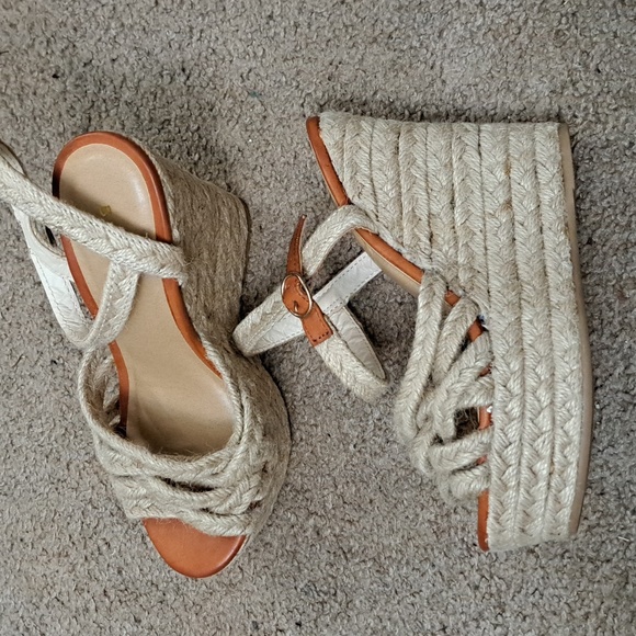 BAMBOO | Shoes | Bamboo Rafia Braided Platform Wedge Shoes | Poshmark